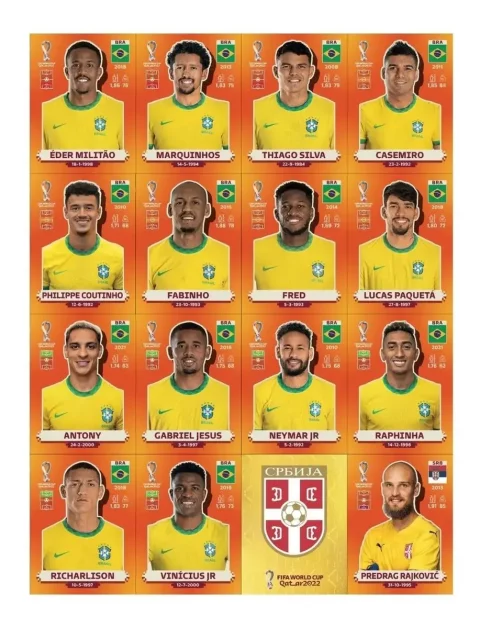 Pacote Figurinhas Copa Do Mundo Qatar 2022 PDF | Álbum Completo ...